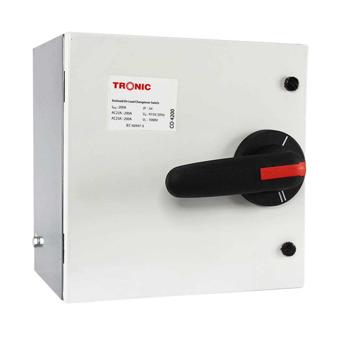 Onload Enclosed Manual Change Over 200A – TRONIC UGANDA LIMITED
