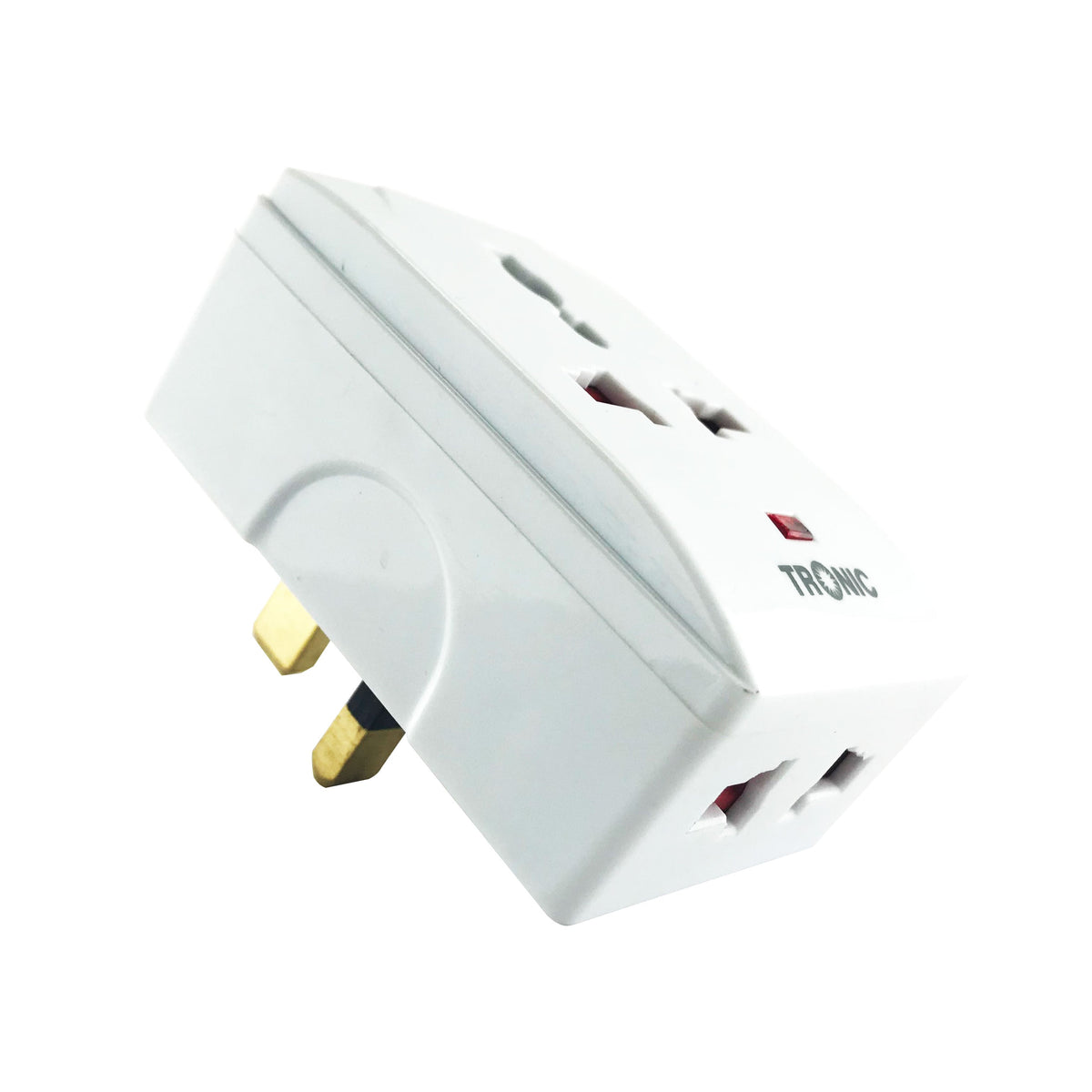 Tronic Multiplug with 2 x USB - 13A UK Tronic Multiplug with 2 x USB ...