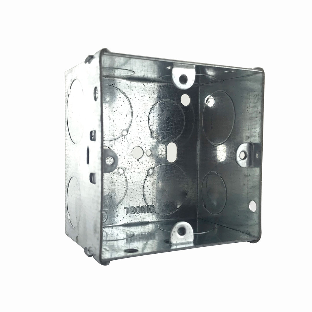 Single Deep Galvanised Iron Switch Box – TRONIC UGANDA LIMITED