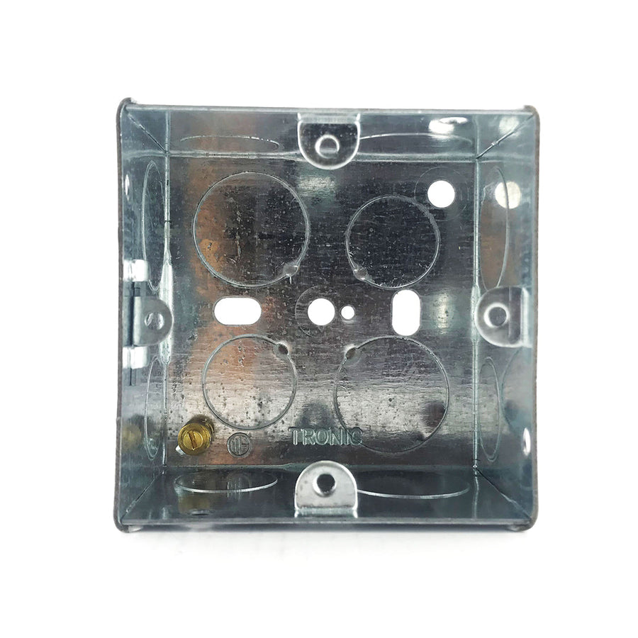 Single Deep Galvanised Iron Switch Box – TRONIC UGANDA LIMITED