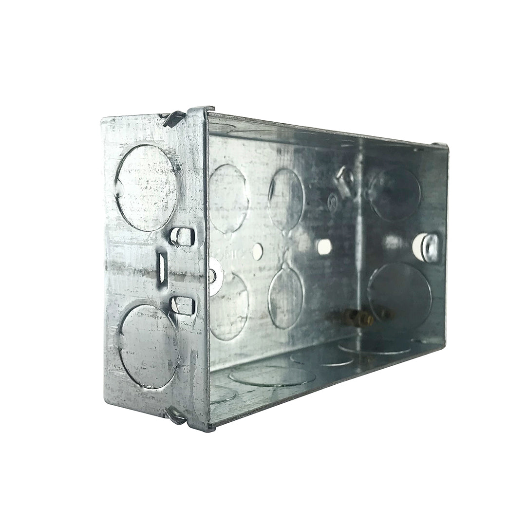 Twin Galvanised Metal Switch Box – TRONIC UGANDA LIMITED