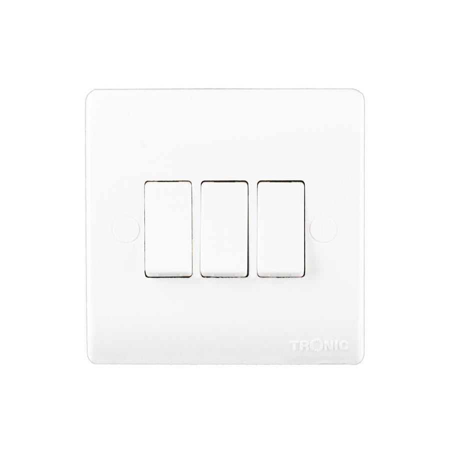 3 Gang 1 Way Switch Standard – TRONIC UGANDA LIMITED