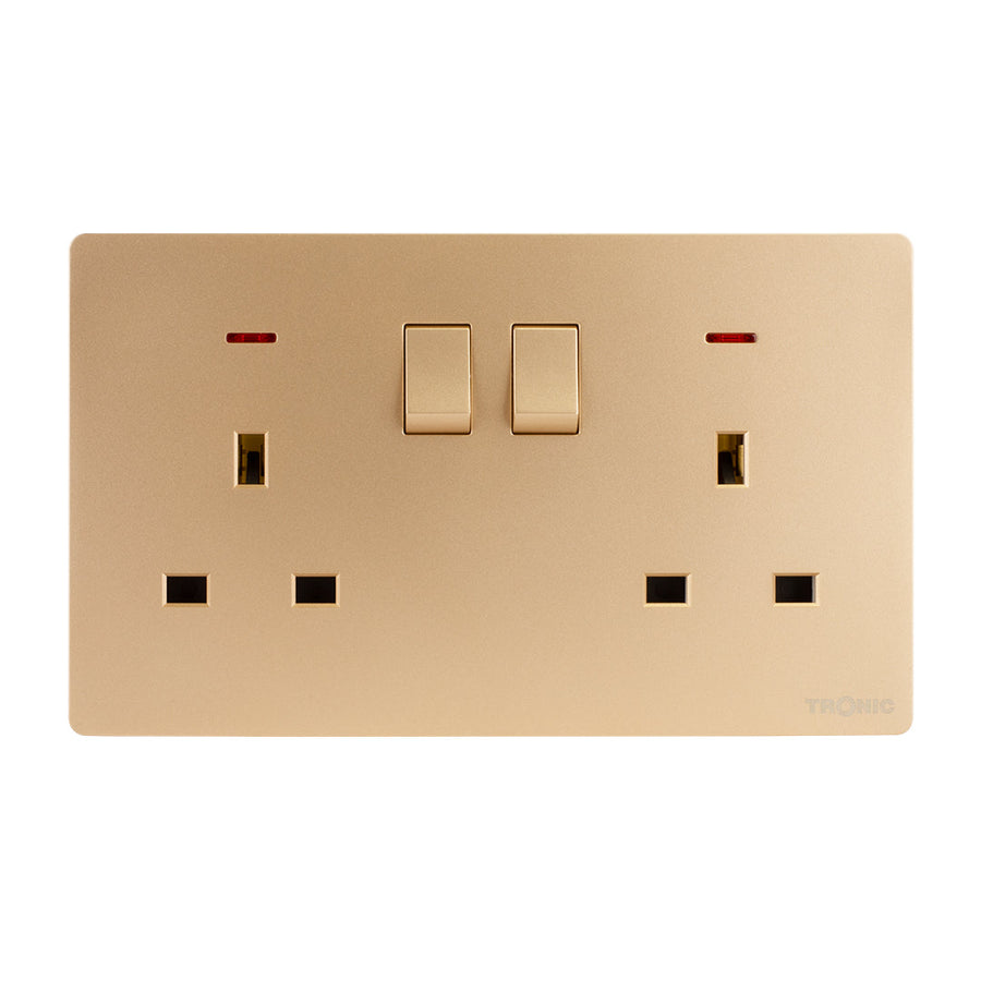 Twin Switch Socket with Neon – TRONIC UGANDA LIMITED