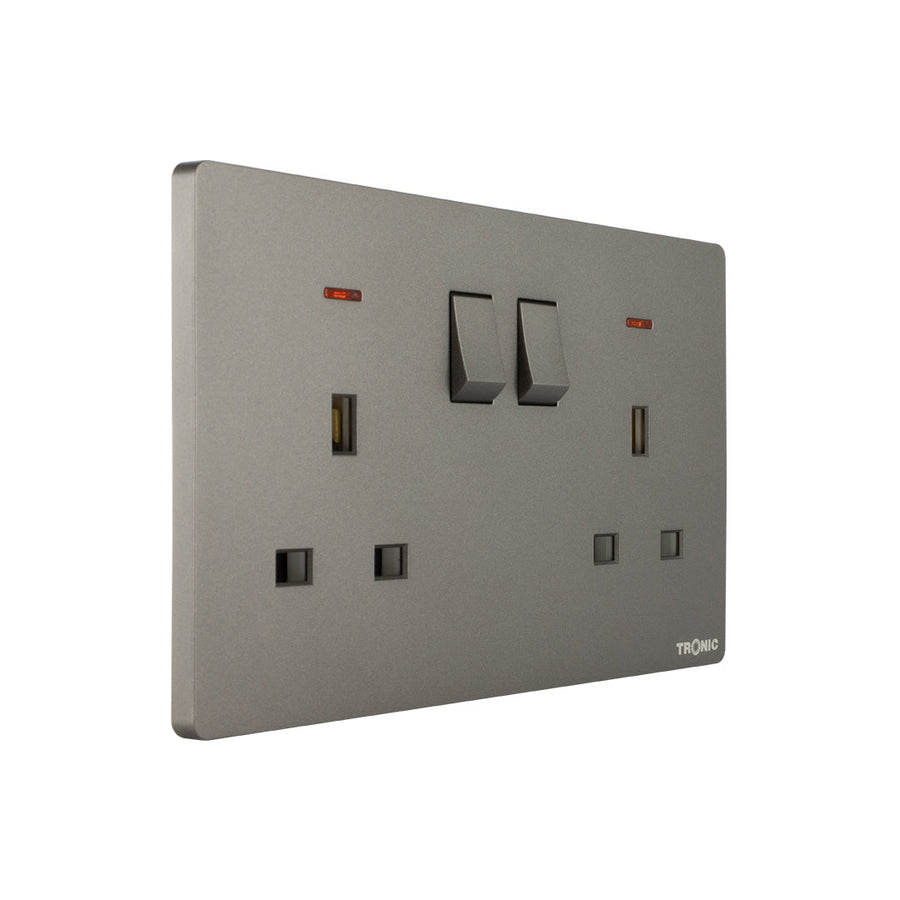 Twin Switch Socket with Neon – TRONIC UGANDA LIMITED